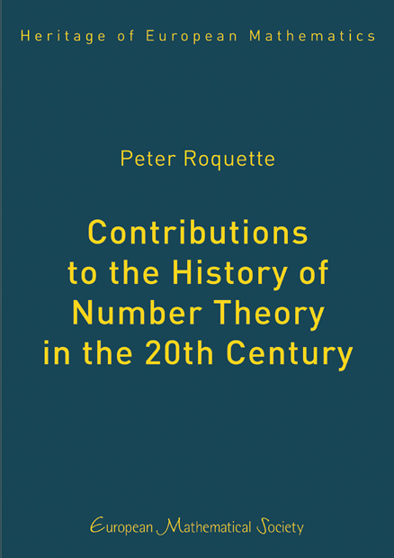Contributions to the History of Number Theory in the 20th Century | EMS ...