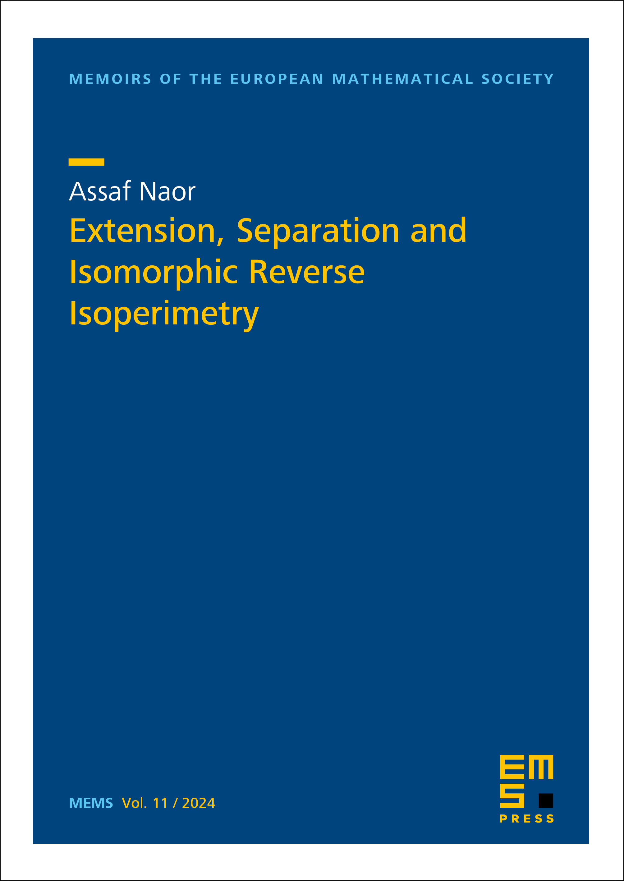 Extension, Separation and Isomorphic Reverse Isoperimetry | EMS Press