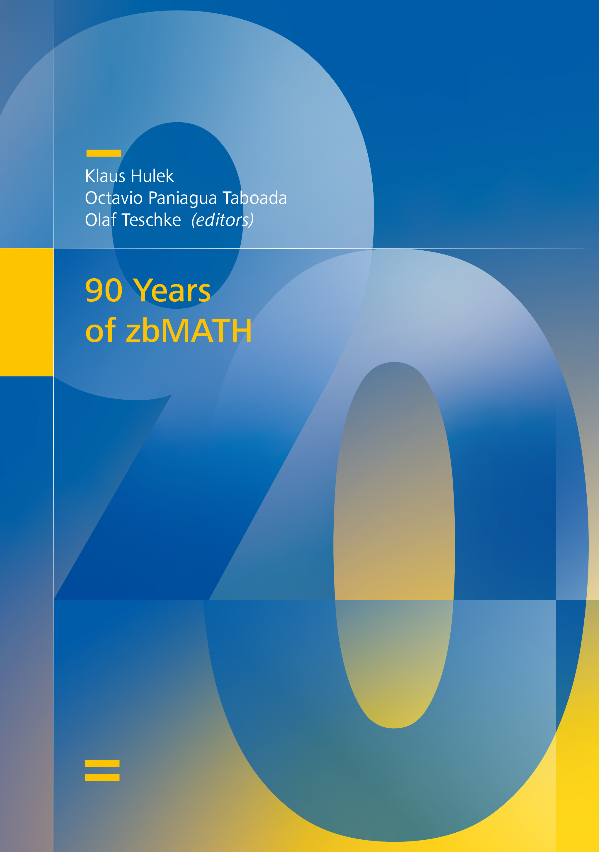 90 Years of zbMATH | Contents | EMS Press