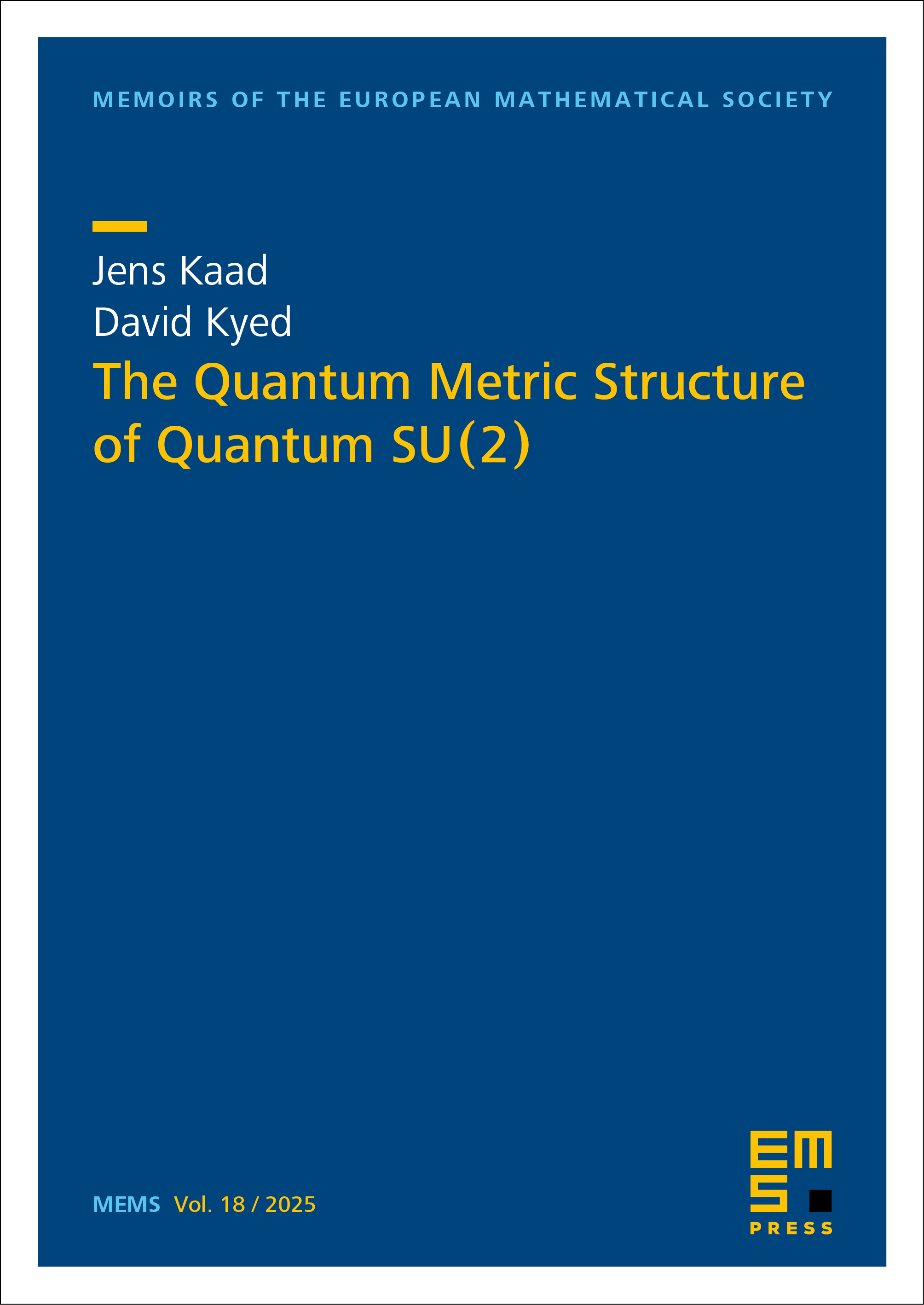 The Quantum Metric Structure of Quantum SU(2) | EMS Press