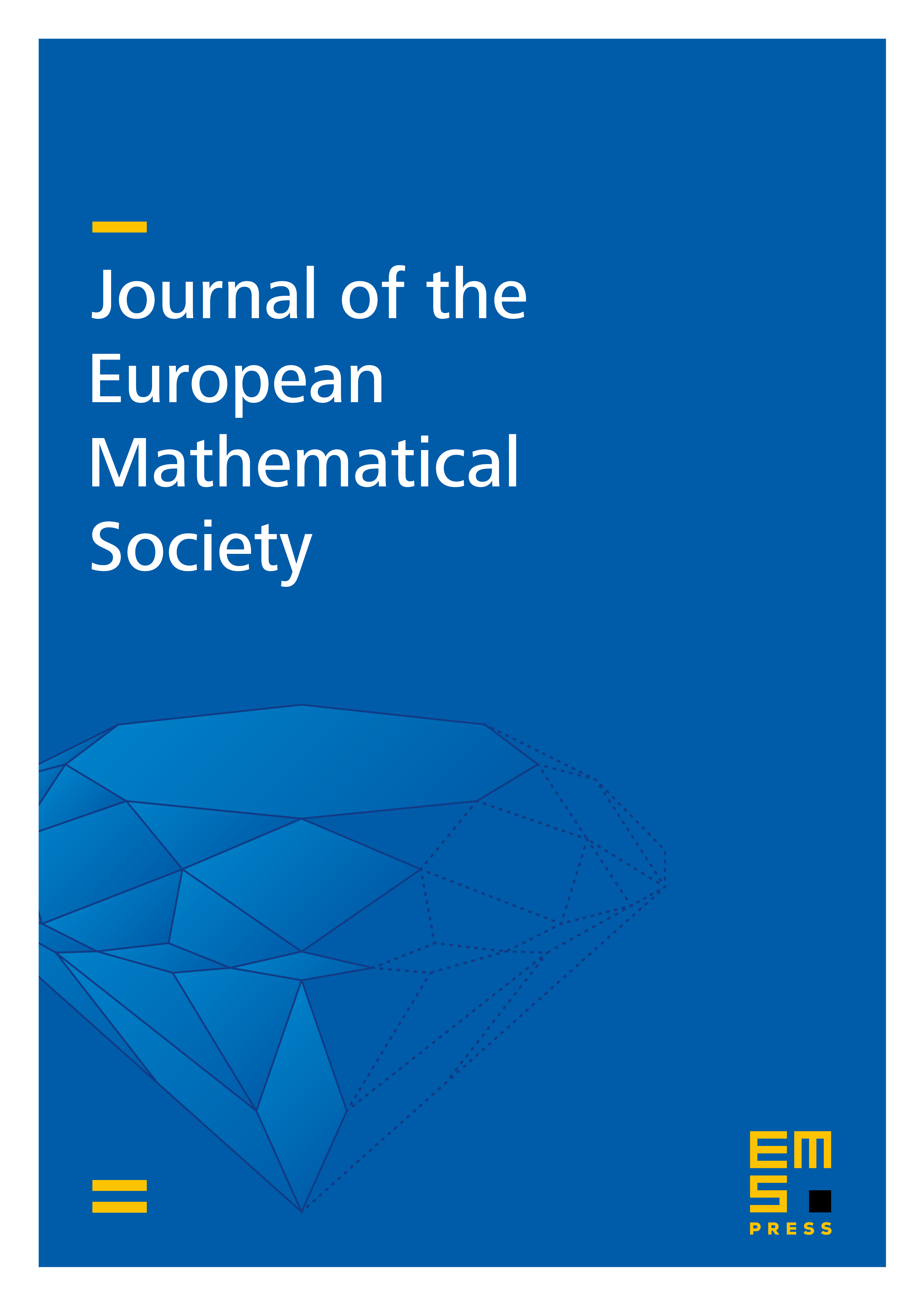 Volume 28, No. 10 (2026)| Journal of the European Mathematical Society ...